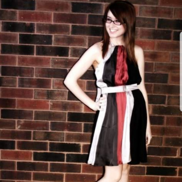 Ark & Co | Dresses | Fancy Striped Halter Dress | Poshmark